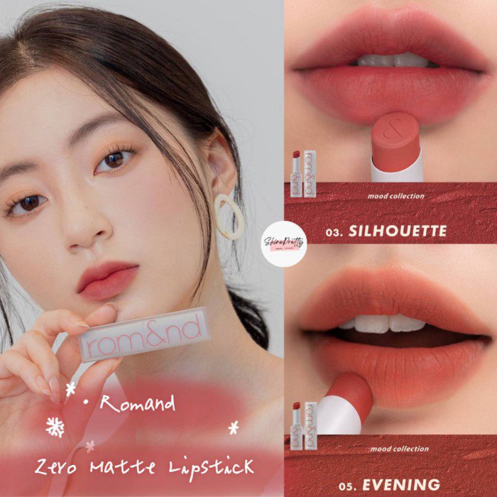 Romand | Zero Matte Lipstick 零感啞光唇膏 [#3, 5] – Shinepretty_hk